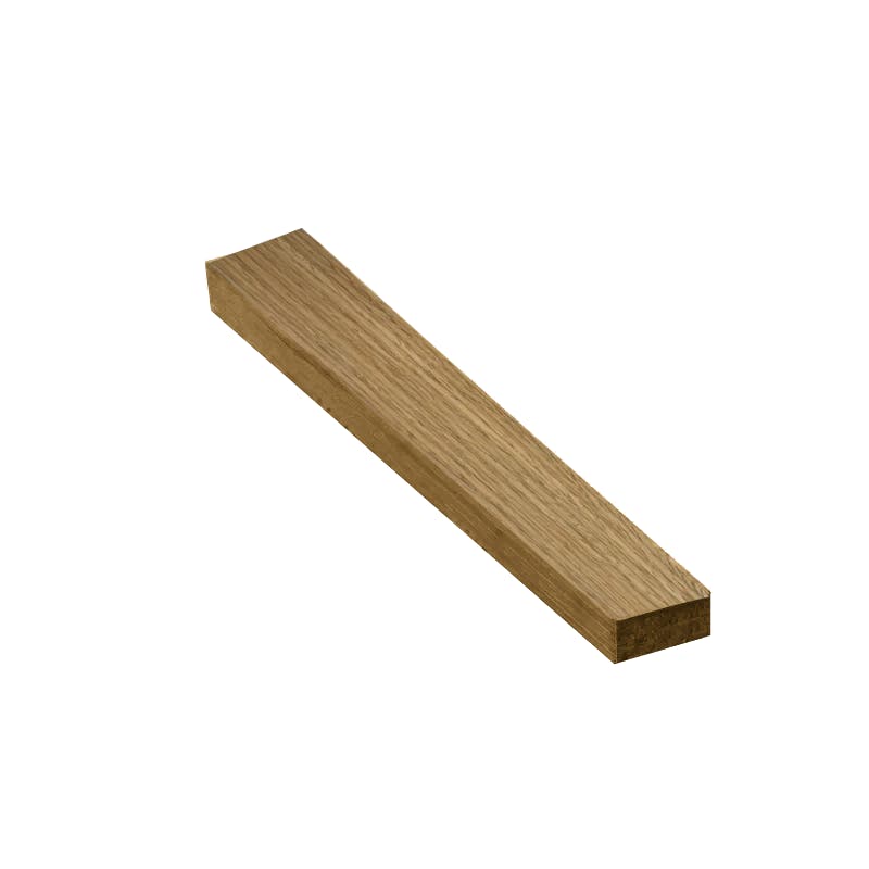 Akupanel Eindlat | 280x27x21 | Afwerklat - Rustiek Eiken Hout